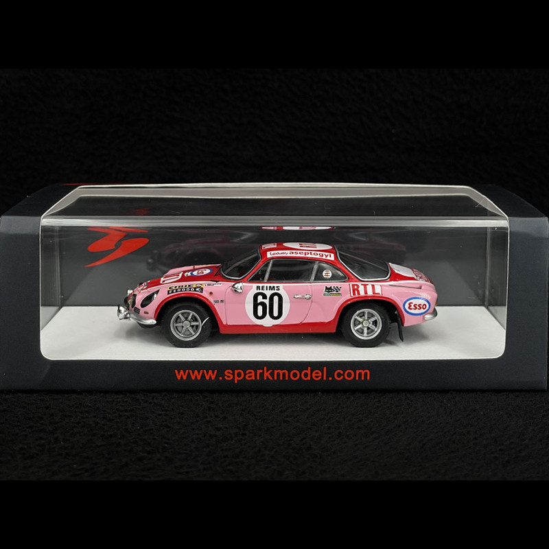 Alpine A110 1800 n° 60 Rallye Monte Carlo 1972 1/43 Spark S6109