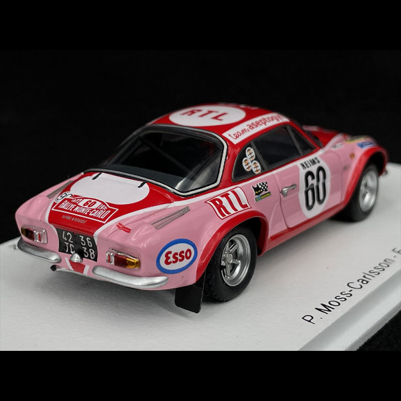 Alpine A110 1800 n° 60 Rallye Monte Carlo 1972 1/43 Spark S6109
