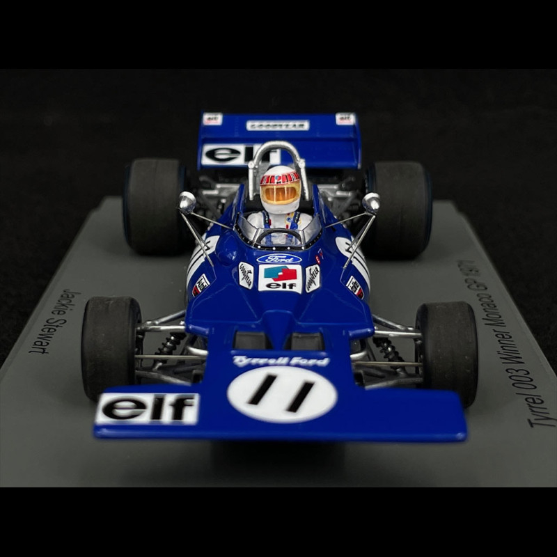Jackie Stewart Tyrrell 003 n° 11 Winner GP Monaco 1971 F1 1/43 Spark S7213