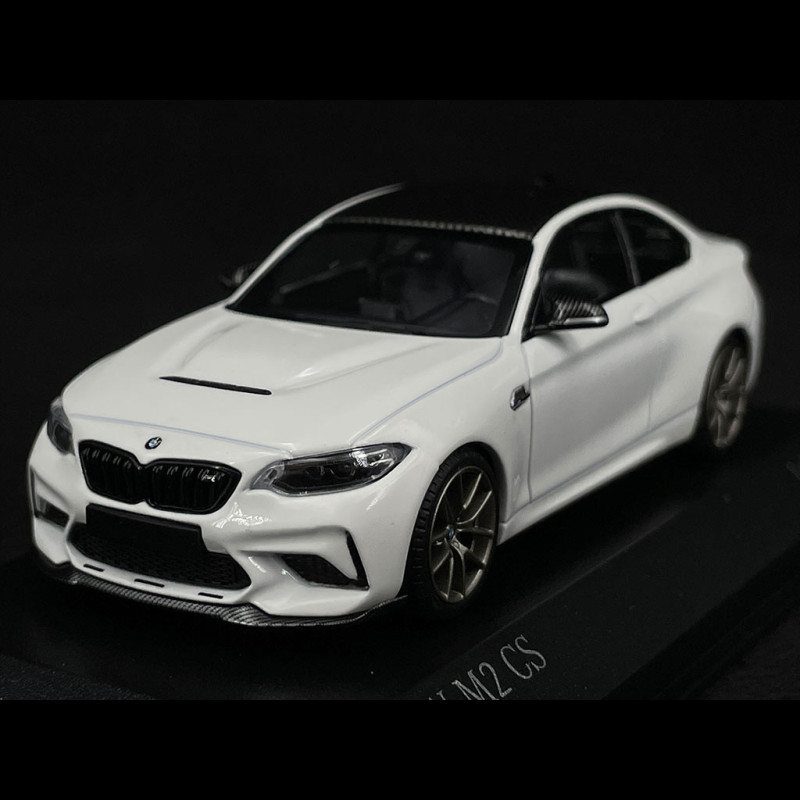BMW M2 CS 2020 Typ F87 Weiß / Goldfelgen 1/43 Minichamps 410021020