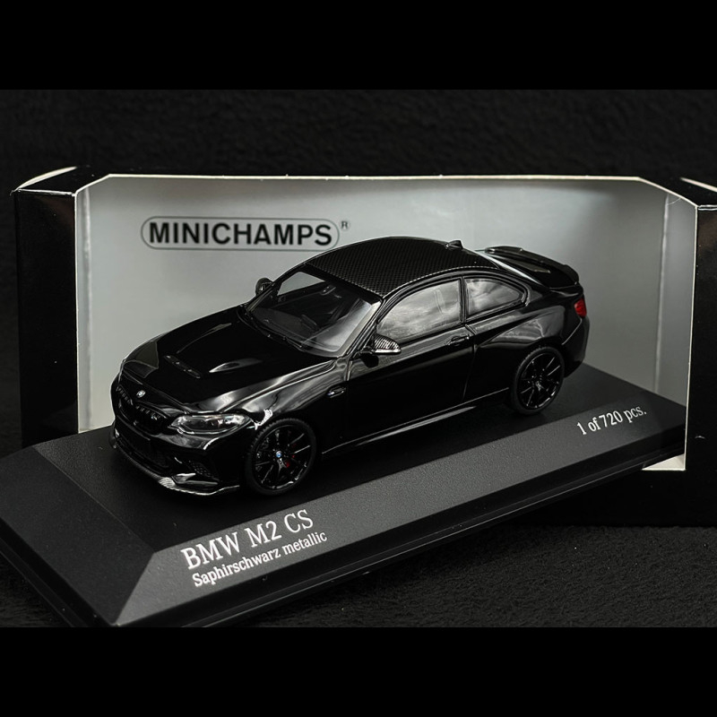 BMW M2 CS 2020 Type F87 Black / Black rims 1/43 Minichamps 410021022
