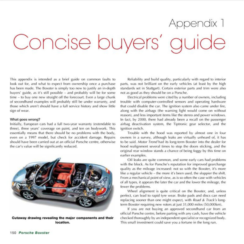 Book Porsche Boxster - The 986 Series 1996-2004