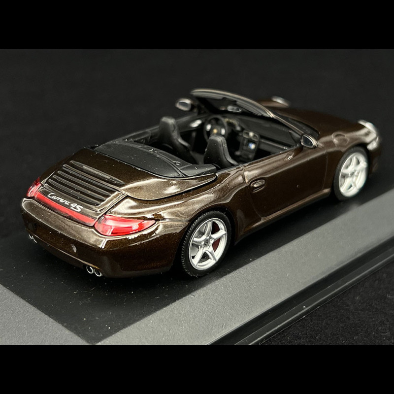 Porsche 911 Cabriolet Type 997 2009 Marron Macadamia Métallique 1/43 ...