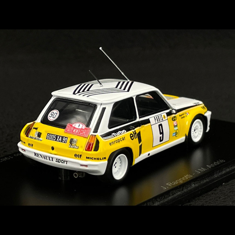 Renault 5 Turbo n° 9 7th Rallye Monte Carlo 1983 1/43 Spark S6025