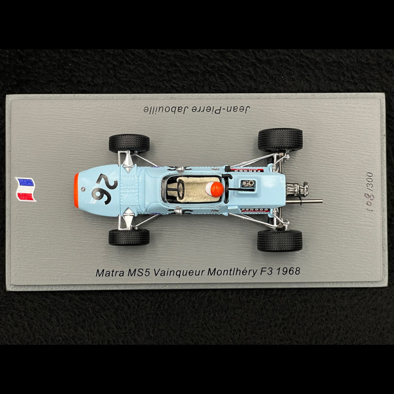 Jean-Pierre Jabouille Matra MS5 F3 n° 26 Winner Montlhery 1968 F3 Grand ...