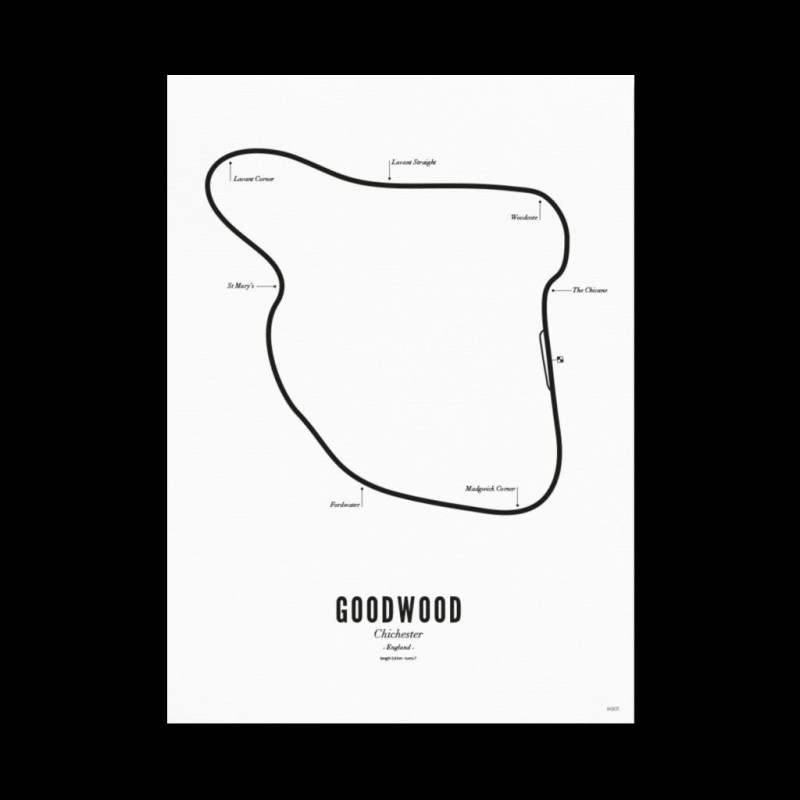 Poster Goodwood Circuit A4 21 x 29,7 cm Goodwood Festival of Speed