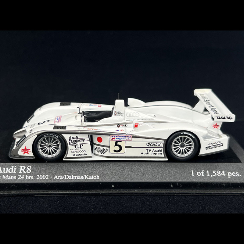 Audi R8 n° 5 24h Le Mans 2002 1/43 Minichamps 400021205