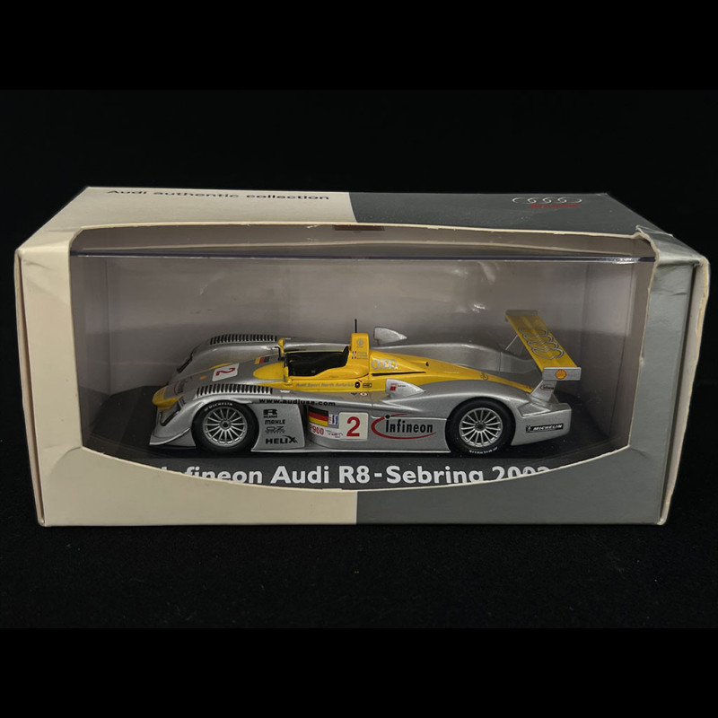 Infineon Audi R8 n° 2 Winner 12h Sebring 2002 1/43 Minichamps 20000001348
