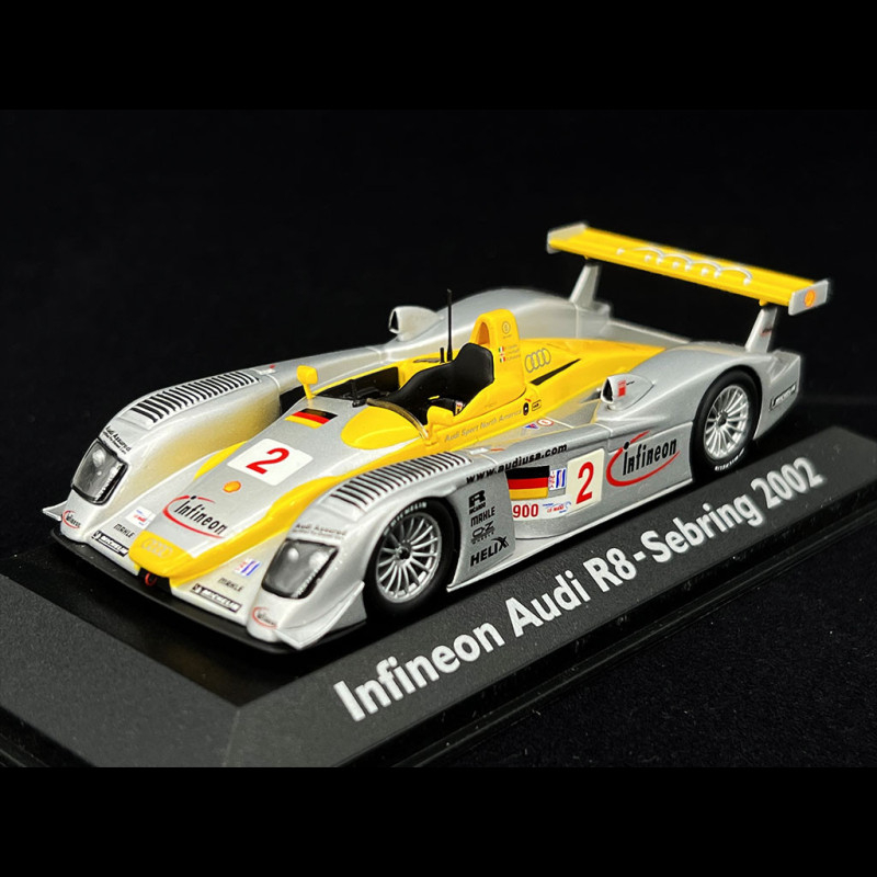 Infineon Audi R8 n° 2 Winner 12h Sebring 2002 1/43 Minichamps 20000001348