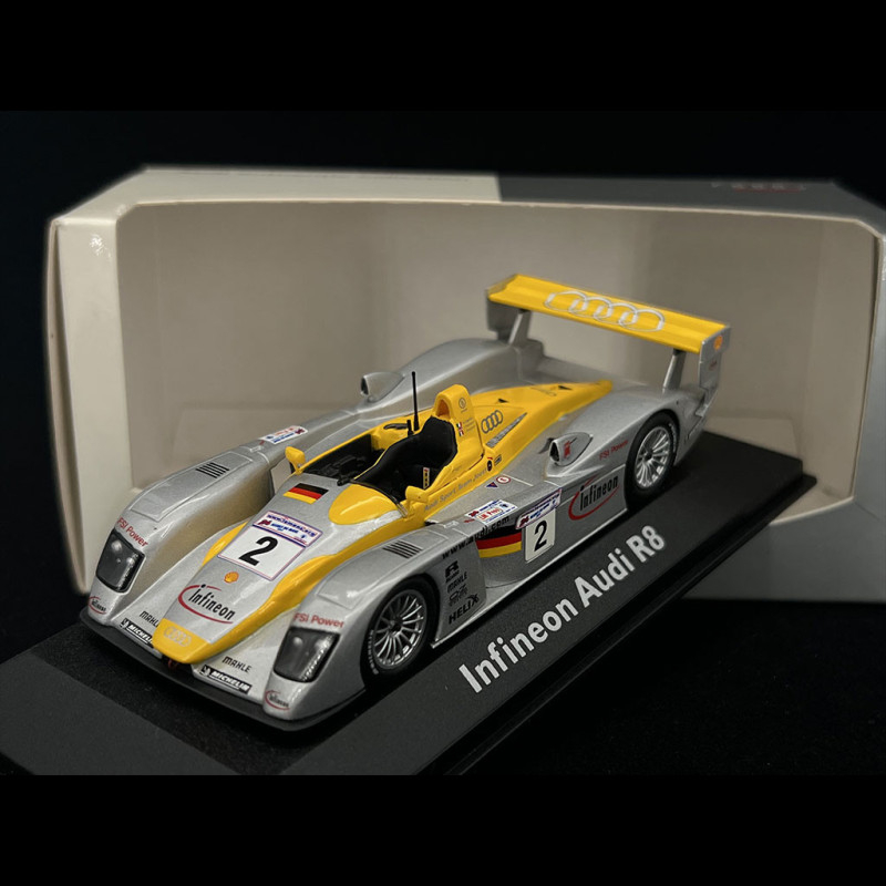 Infineon Audi R8 n° 2 2nd 24h Le Mans 2002 1/43 Minichamps 20000001409