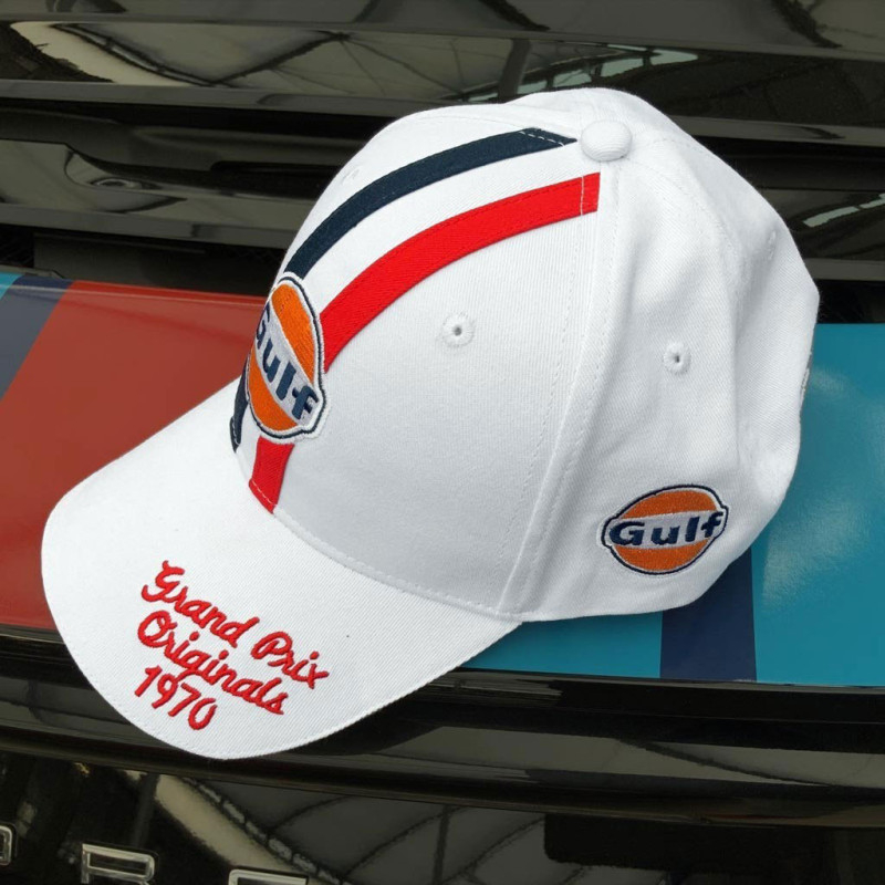 Duo Gulf Jacket Performance + Gulf Cap Vintage Grand Prix 1970