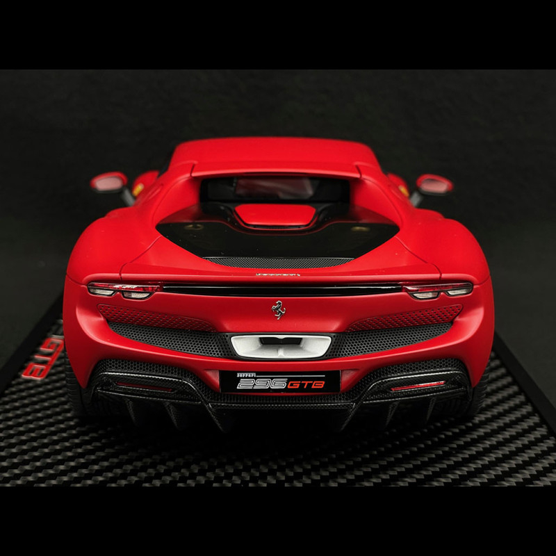 Ferrari 296 GTB 2021 Rouge Mat F1 75 1/18 BBR Models P18210F1-75