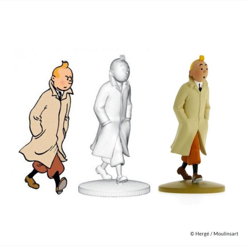 Figur Tim Trench coat - Die Crabe mit den goldenen Scheren Resin 12 cm ...