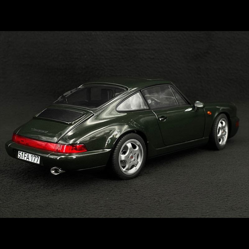 Porsche 911 Carrera 4 Type 964 1992 Metallic Dark Green 1/18 Norev 187321