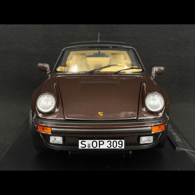 Porsche 911 Turbo Targa Type 930 1987 Brun Foncé Métallique 1/18 Norev ...