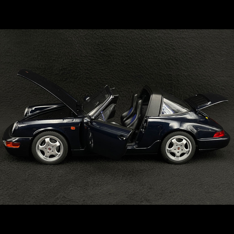 Porsche 911 Carrera 4 Targa Type 964 1991 Metallic Dark Blue 1/18 Norev ...
