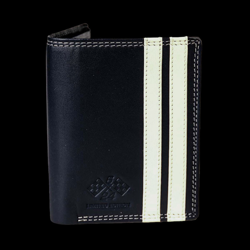 Jacky Ickx Wallet x 24h Le Mans Collection Navy Leather Blue 26977-1000