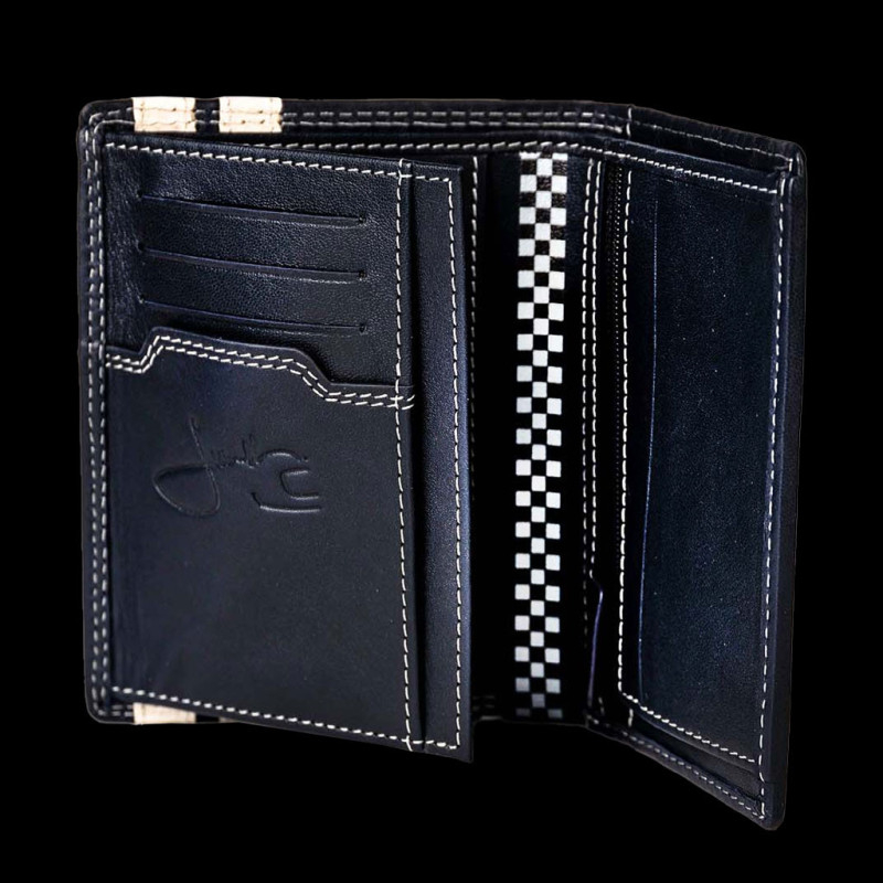 Jacky Ickx Wallet x 24h Le Mans Collection Navy Leather Blue 26977-1000