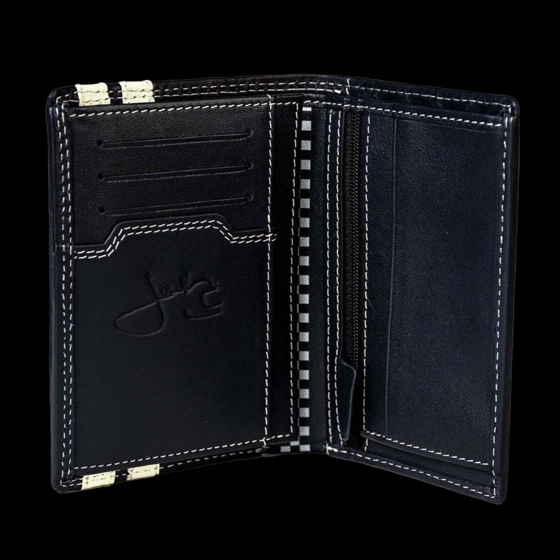 Jacky Ickx Wallet x 24h Le Mans Collection Navy Leather Blue 26977-1000