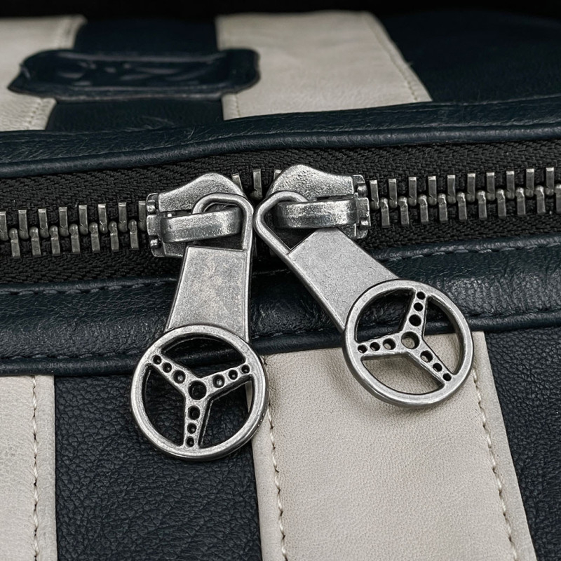 Very Big Leather Bag Jacky Ickx x 24h Le Mans Collection - Navy blue ...