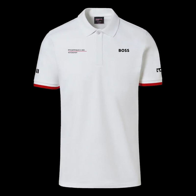 Porsche Polo-Shirt Motorsport BOSS Weiß WAP430P0MS - herren