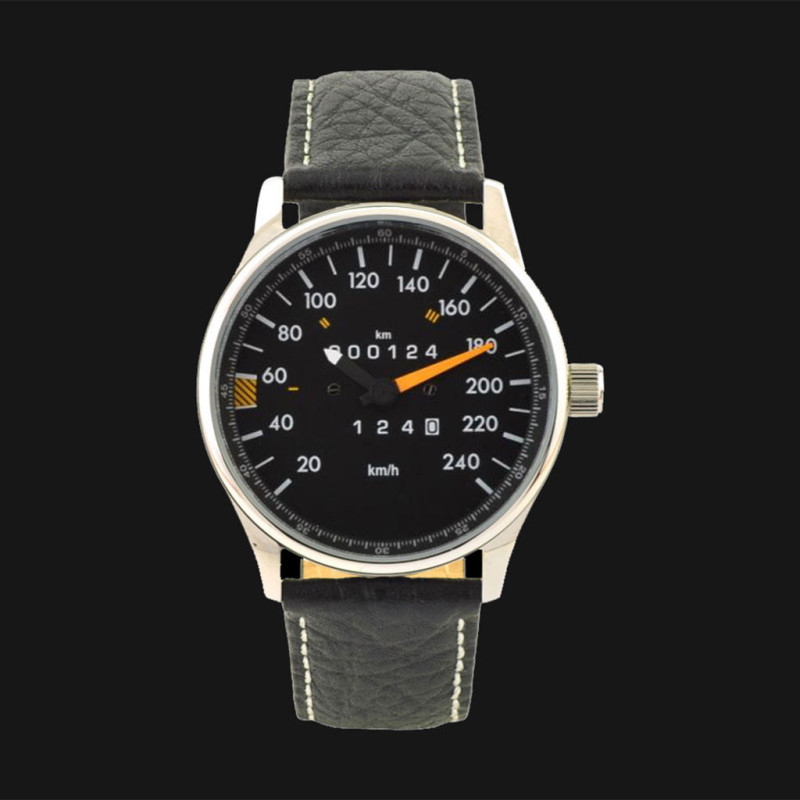 Mercedes-Benz W124 240 km/h speedometer Watch chrome case / chrome dial ...