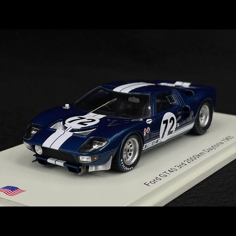 Ford GT40 n° 72 3rd 2000 km Daytona 1965 1/43 Spark US249