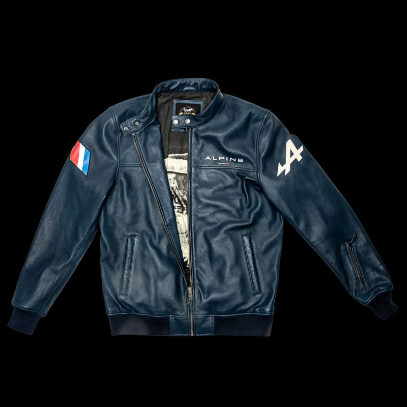 Alpine Lederjacke Collection Marineblau 27024-0012 - Herren