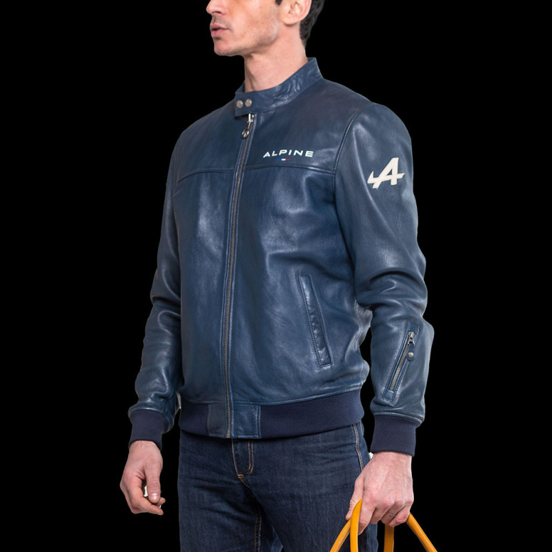 Alpine Leather jacket Collection Navy blue 27024-0012 - men