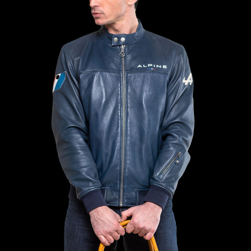 Alpine Leather jacket Collection Navy blue 27024-0012 - men