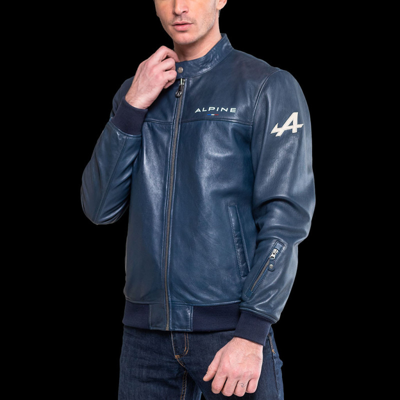 Alpine Leather jacket Collection Navy blue 27024-0012 - men