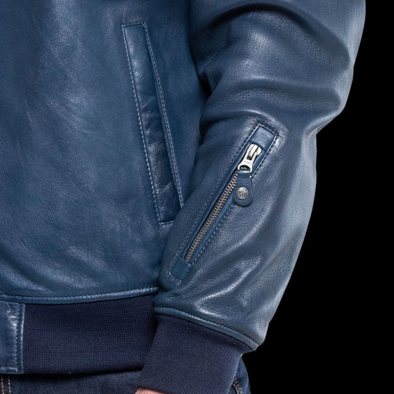 Alpine Leather jacket Collection Navy blue 27024-0012 - men