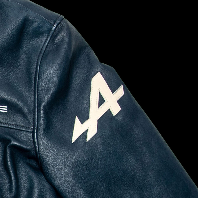 Leather jacket Alpine Collection Navy blue 27024-0012 - men