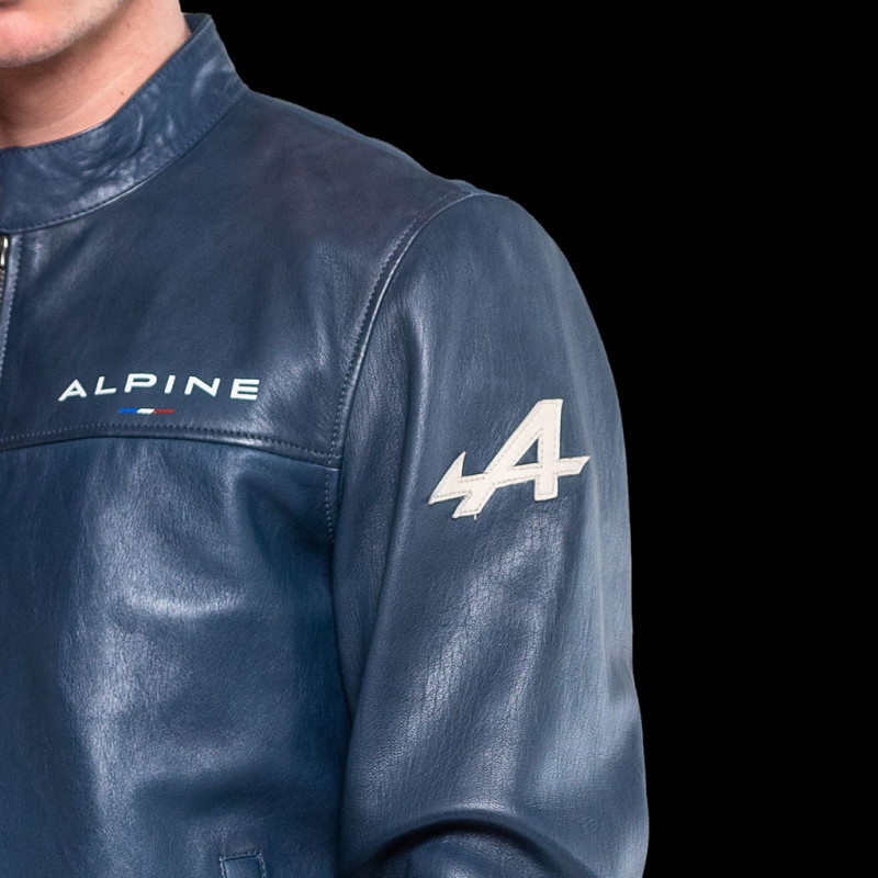 Leather jacket Alpine Collection Navy blue 27024-0012 - men
