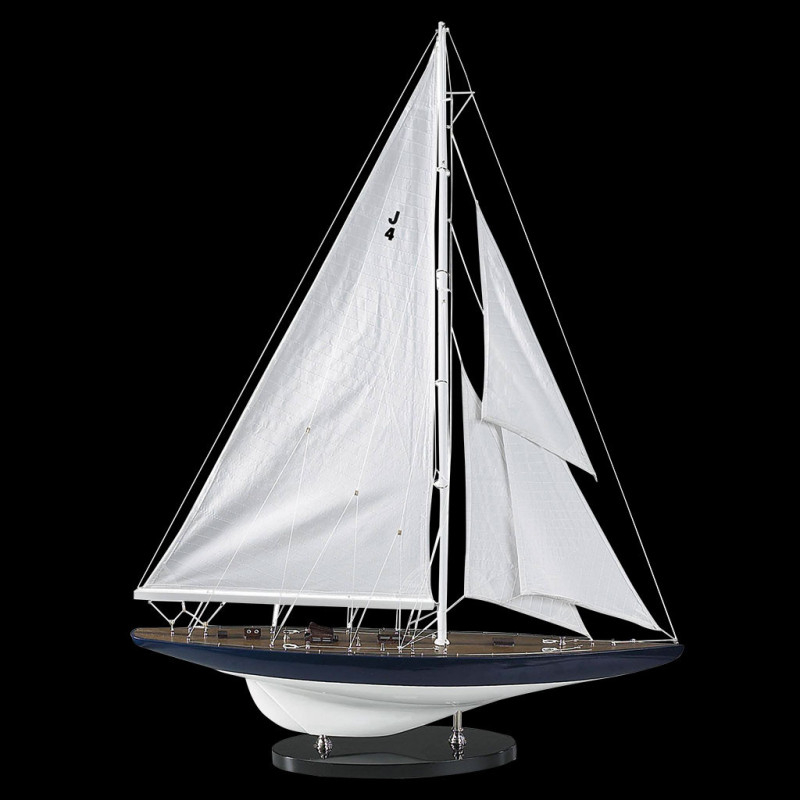 Rainbow Class J 1934 Boat Model America's Cup sailboat 65 cm 1/60 Wood