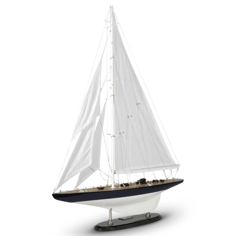 Rainbow Class J 1934 Boot Modell America's Cup-Segelboot 65 cm 1/60 Holz