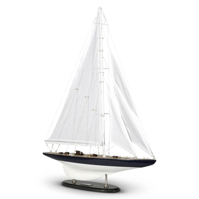 Rainbow Class J 1934 Boat Model America's Cup sailboat 65 cm 1/60 Wood