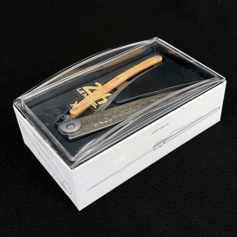 24h Le Mans Messer 100 Jahre Tagesausgabe Tattoo Titan Olivenholz Deejo ...