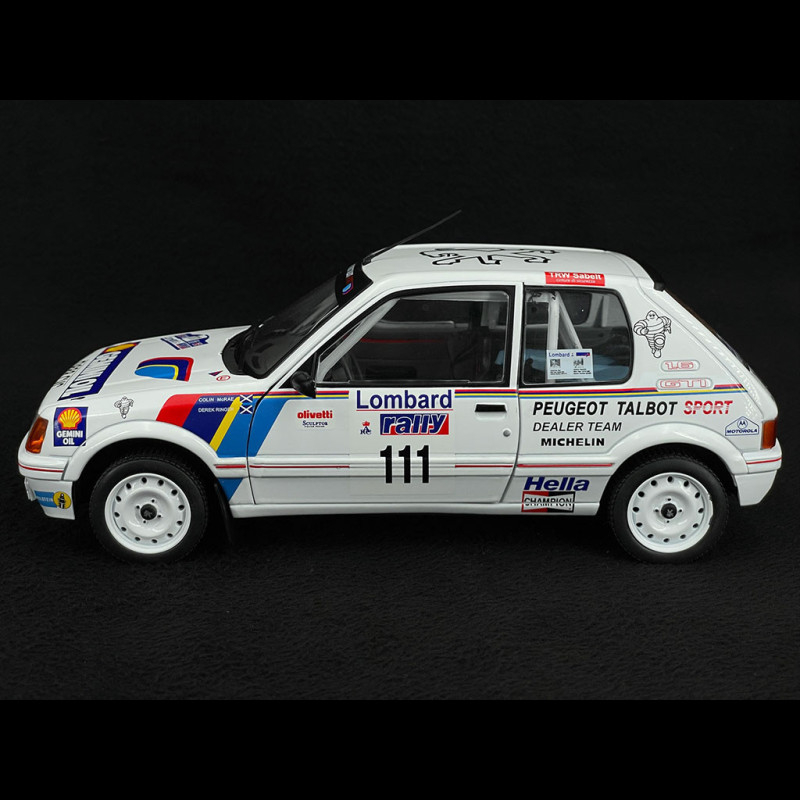 Peugeot 205 GTi Nr 111 Lombard RAC Rally 1988 Colin McRae 1/18 Solido ...