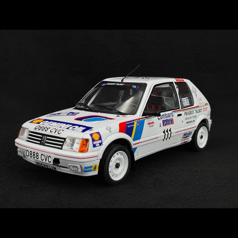 Peugeot 205 GTi n° 111 Lombard RAC Rally 1988 Colin McRae 1/18 Solido ...