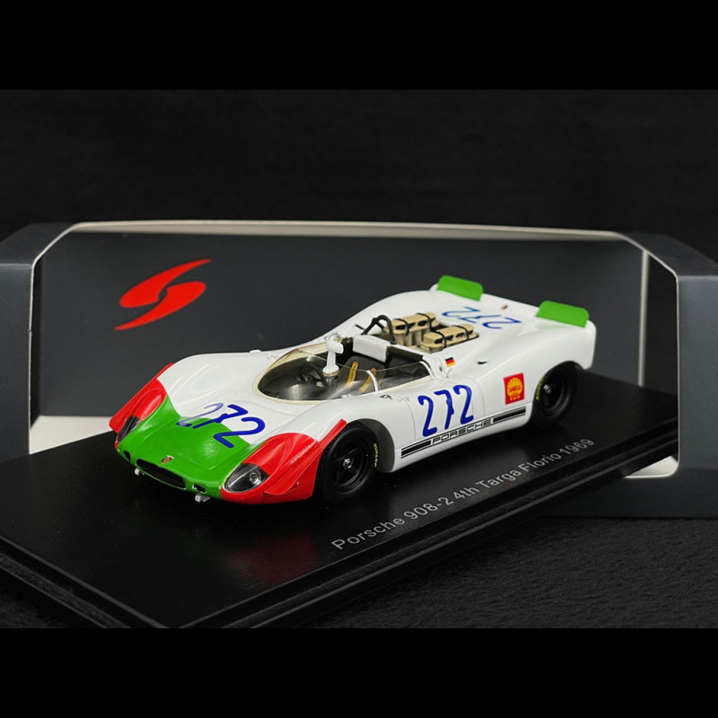 Porsche 908 /02 n° 272 4ème Targa Florio 1969 Willi Kaushen 1/43 Spark S9247
