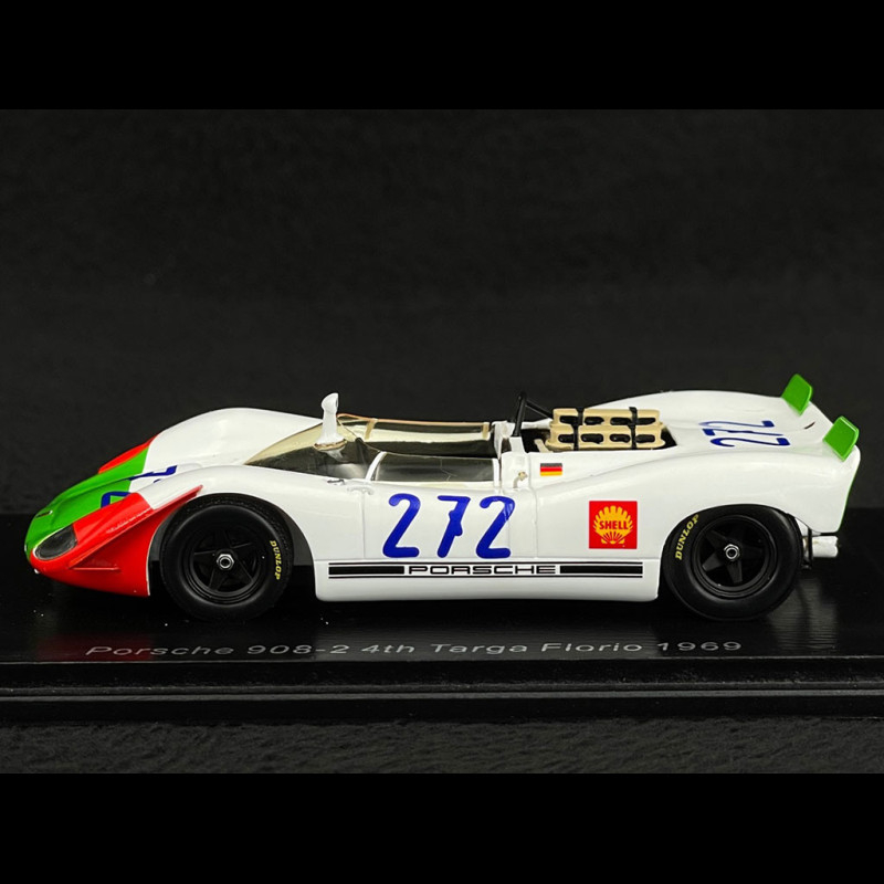 Porsche 908 /02 n° 272 4ème Targa Florio 1969 Willi Kaushen 1/43 Spark S9247