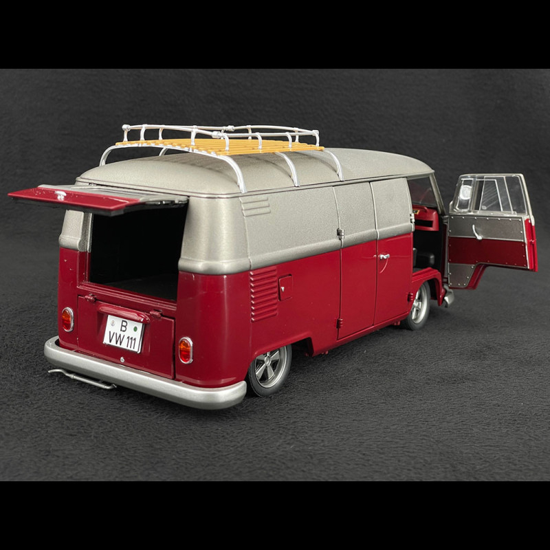 Volkswagen Combi T1b Bus Low rider 1962 Red / Grey 1/18 Schuco 450045600
