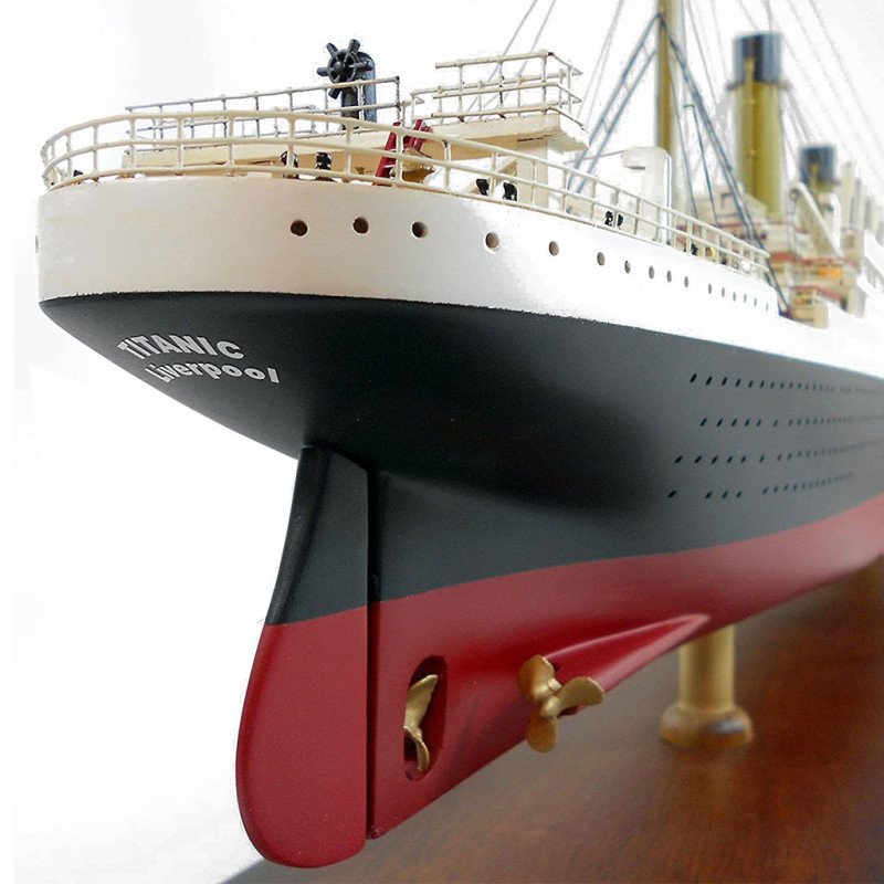 Titanic Boat Model RMS ocean liner 92 cm 1/300 Wood