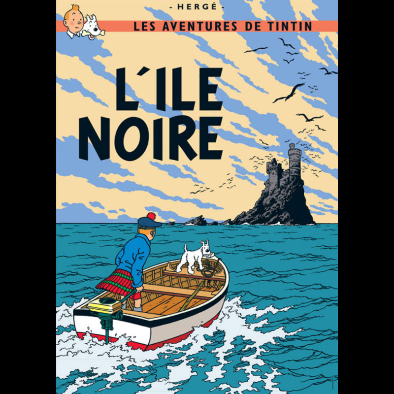 Tintin Poster - The Black Island 50 x 70 cm 22060