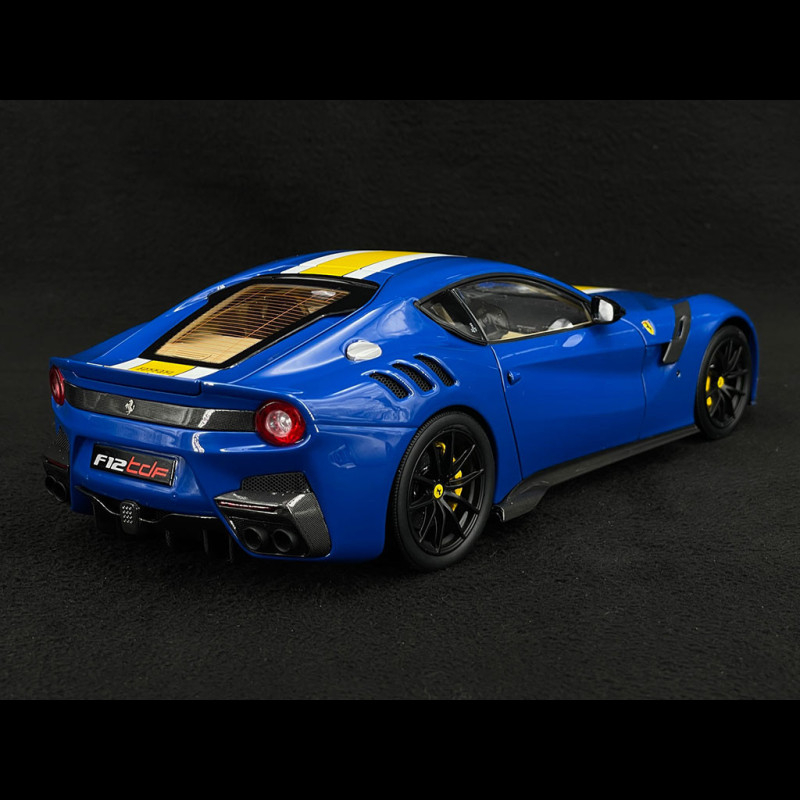Ferrari F12 TDF 2015 Tour de France Azzuro Dino blau / Gelb / Weiß 1/18 ...