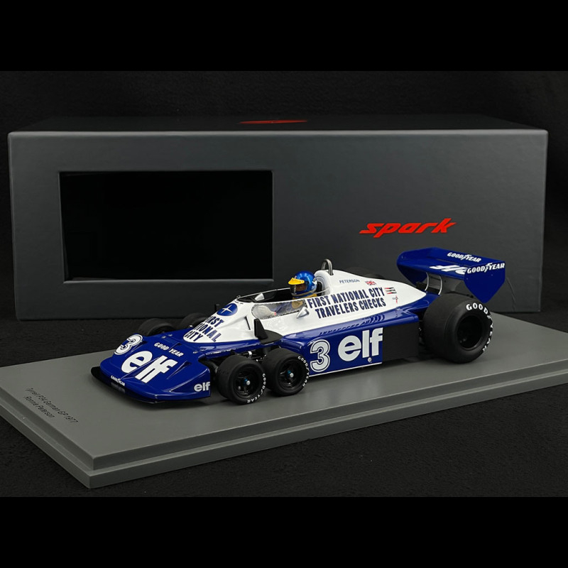 Ronnie Peterson Tyrrell P34 n° 3 9ème 1977 Hockenheim F1 Grand Prix 1/18 Spark 18S572