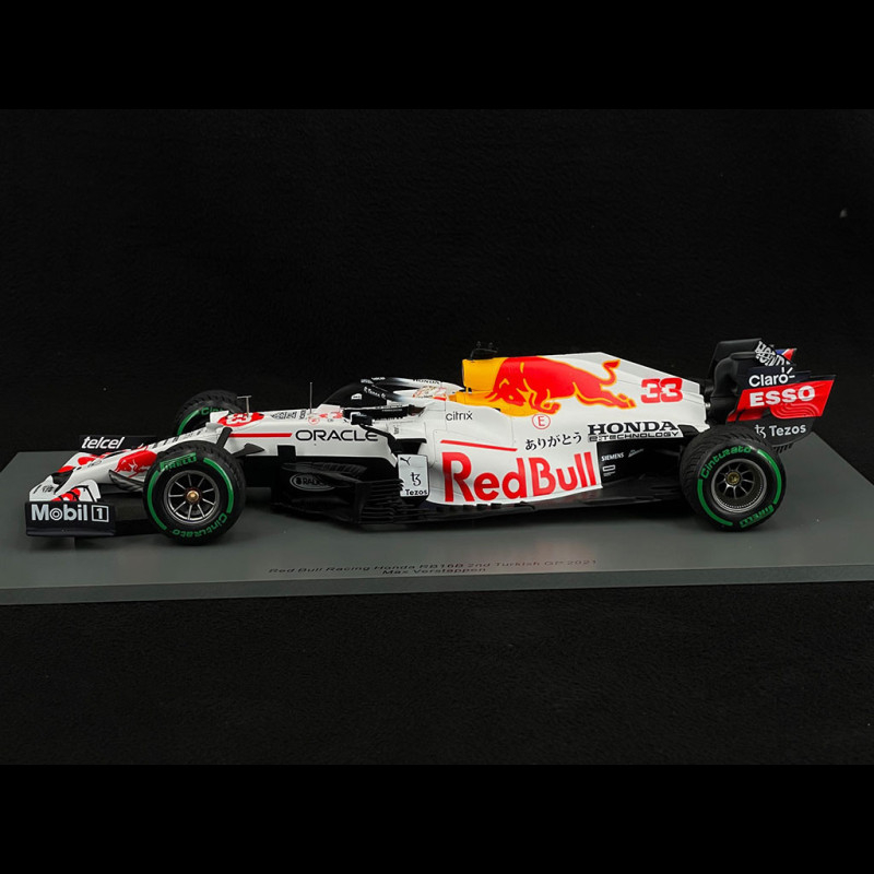 Max Verstappen Red Bull RB16B n° 33 2ème 2021 Turkey F1 Grand Prix 1/18 ...
