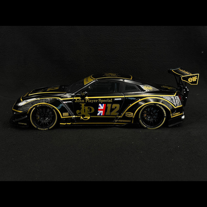 Nissan GT-R R35 2022 LB Walk JPS Body Kit Type 2 Noir / Or 1/18 Solido ...