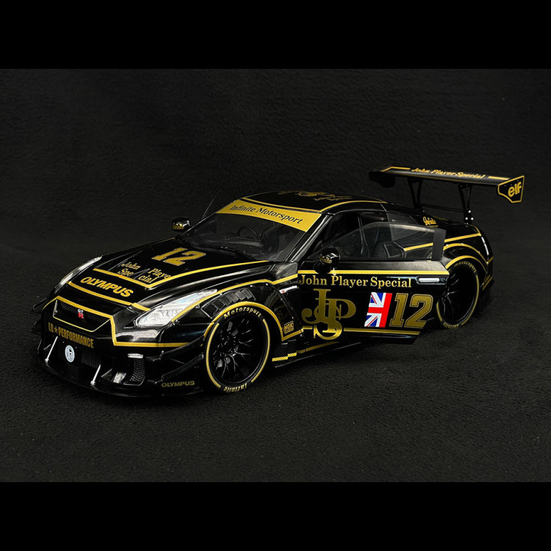 Nissan GT-R R35 2022 LB Walk JPS Body Kit Type 2 Noir / Or 1/18 Solido ...